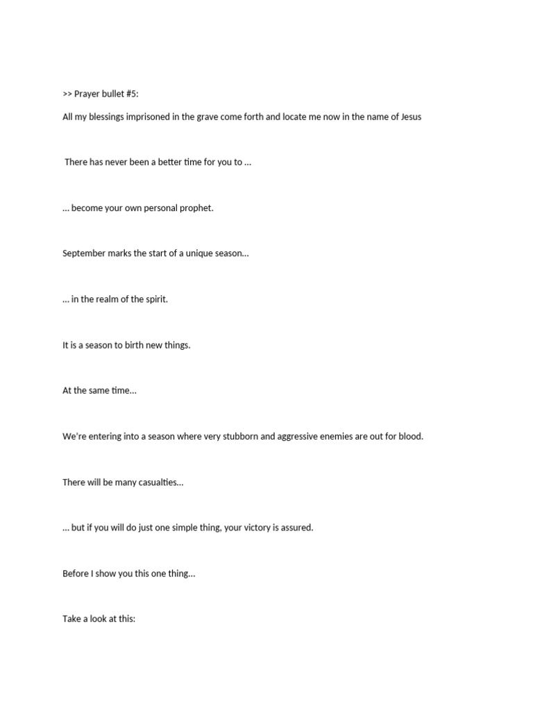 Prayer Bullet #-WPS Office | PDF | Prayer | God