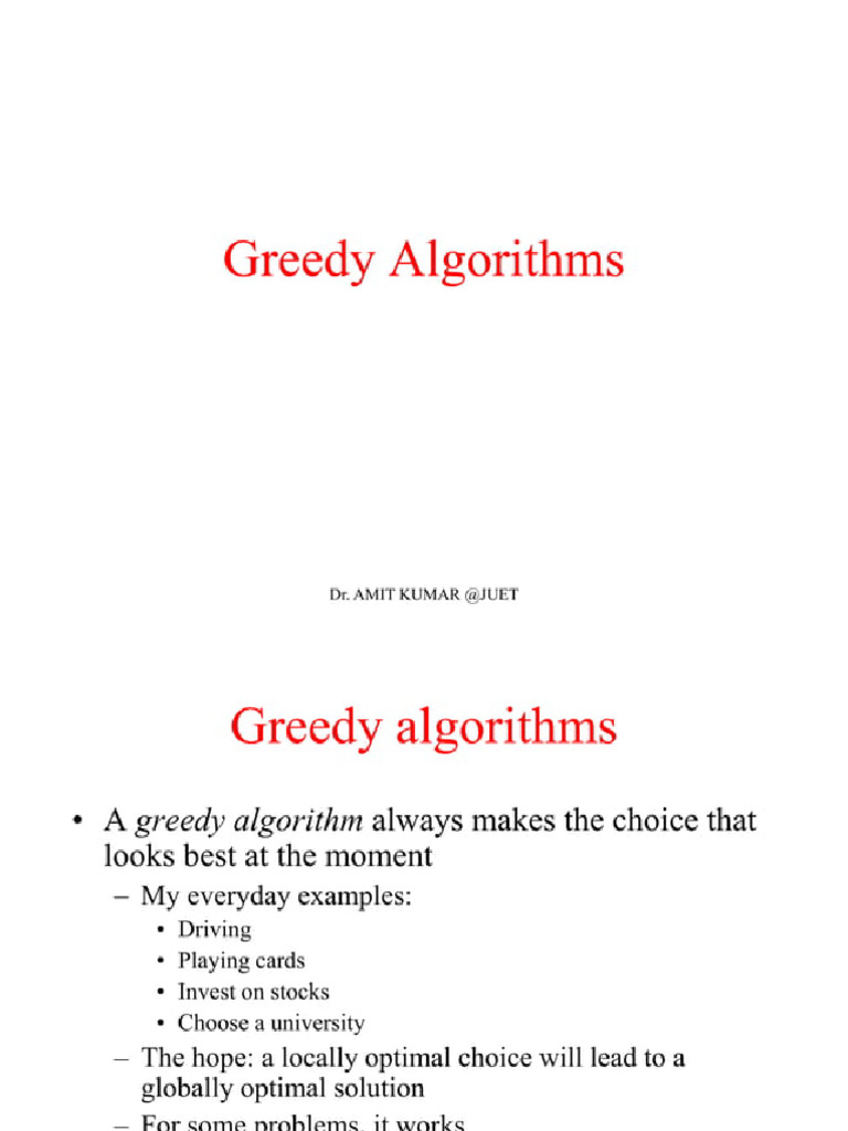 Activity Selection | PDF