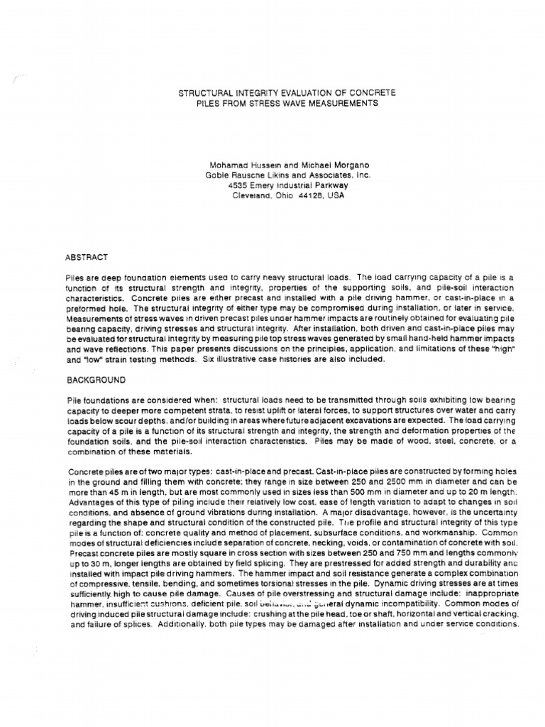 StructuralIntegrityEvaluationOfConcretePilesFromStressWaveMeasurements ...