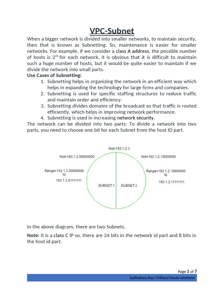 VPC_SubNet | PDF