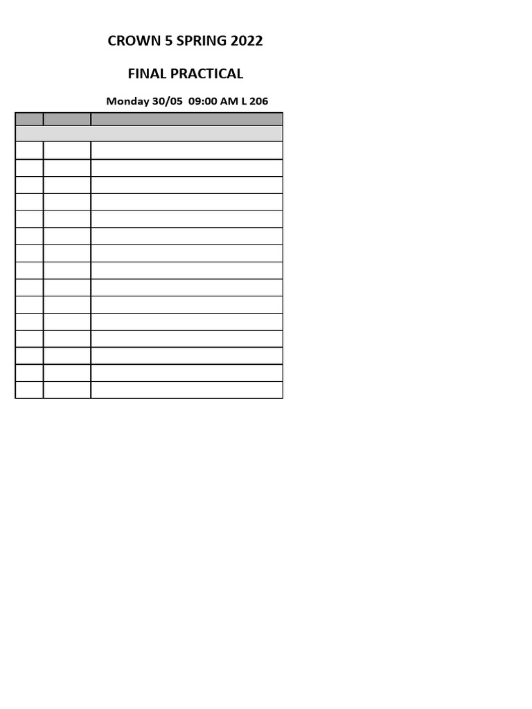 CR 5 FPNamelists | PDF