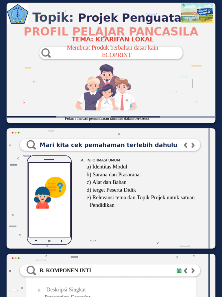 Ecoprint Projek Penguatan Profil Pelajar Pancasila | PDF