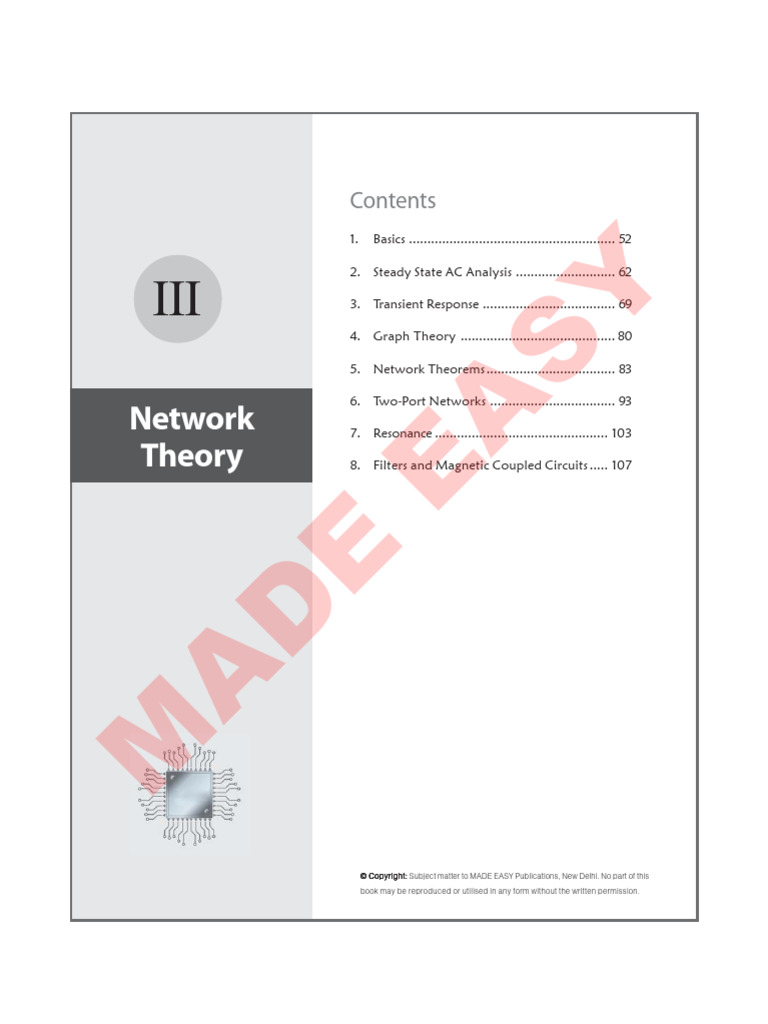 Network Theory WB EC Notes | PDF