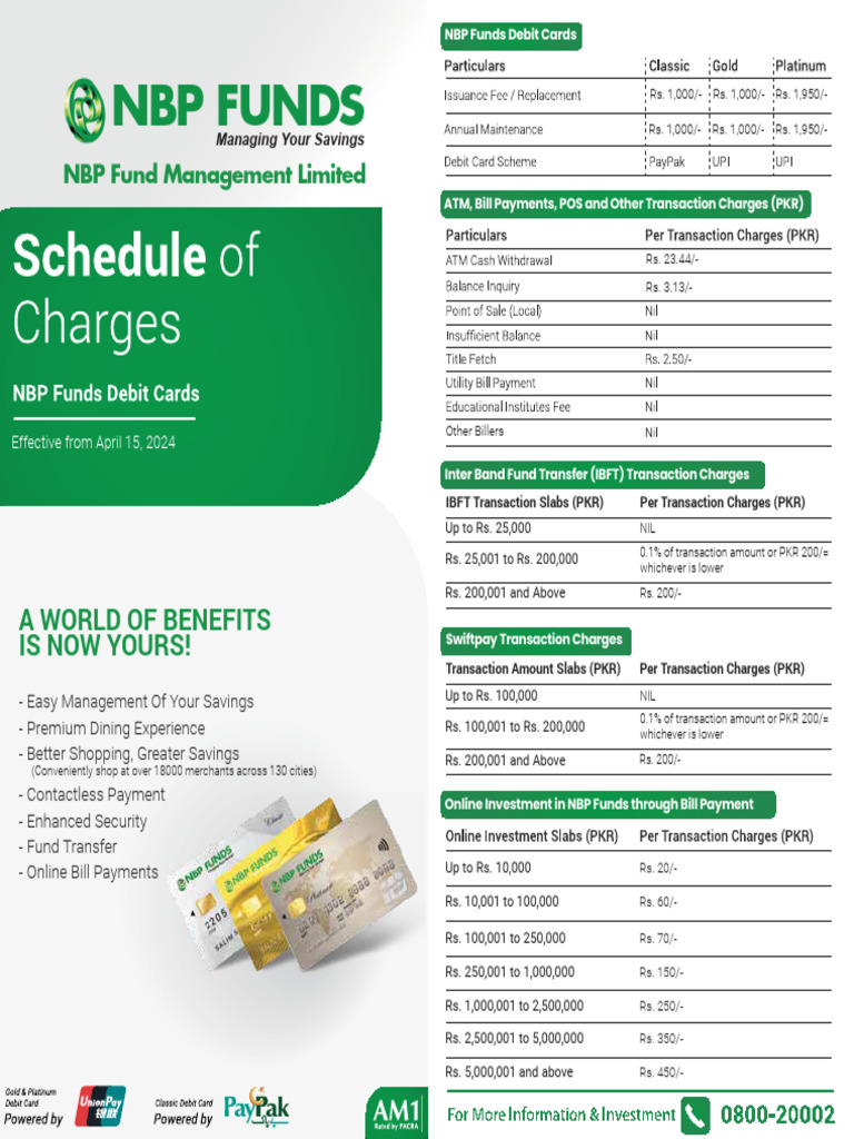 Schedule of Charges | PDF