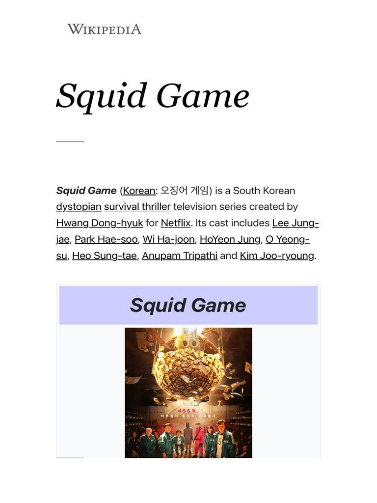 Squid Game | PDF
