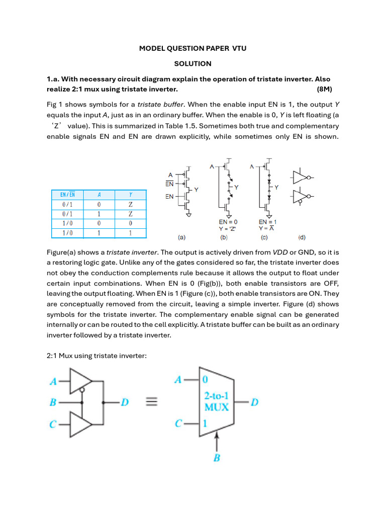 Model VTU Question Paper Solution | PDF
