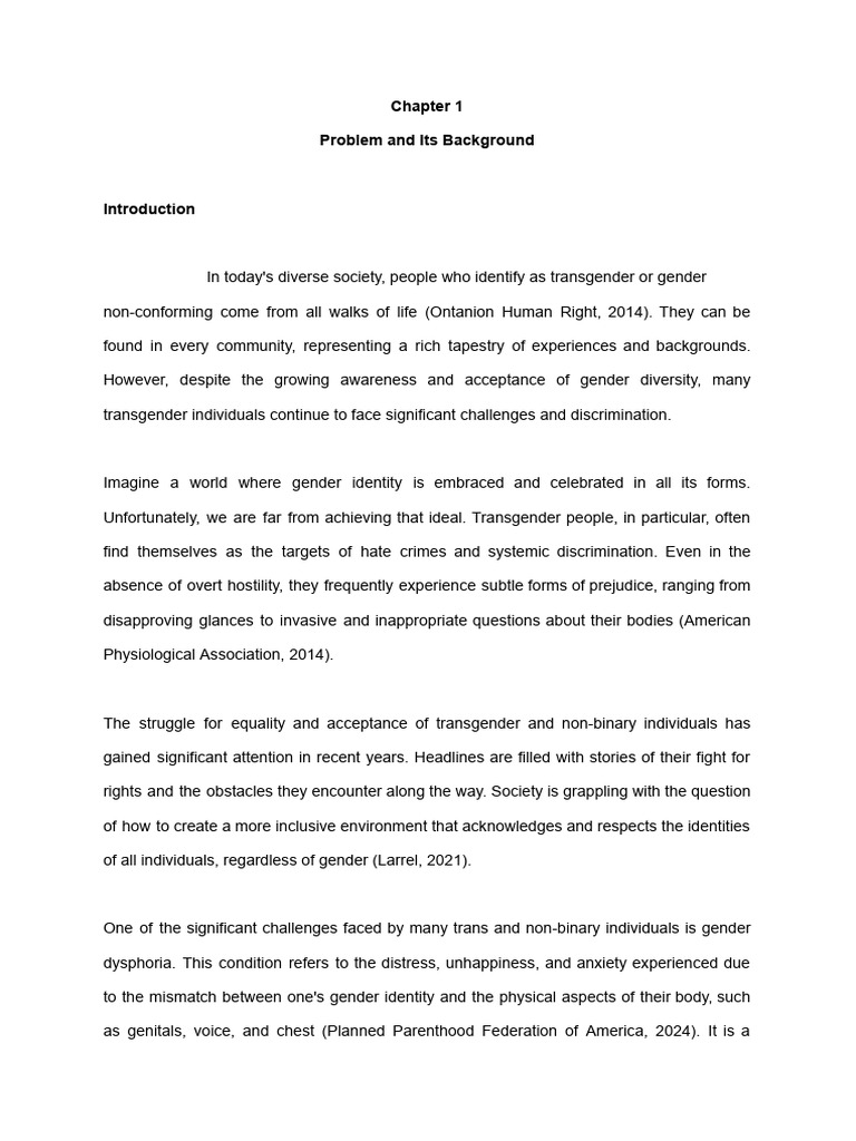 A Phonological Study About Transgender | PDF | Transgender | Social Science