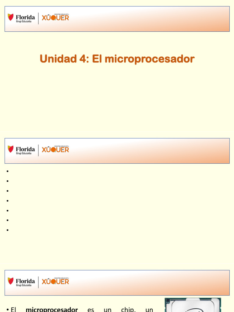 UD4 - El Microprocesador | PDF