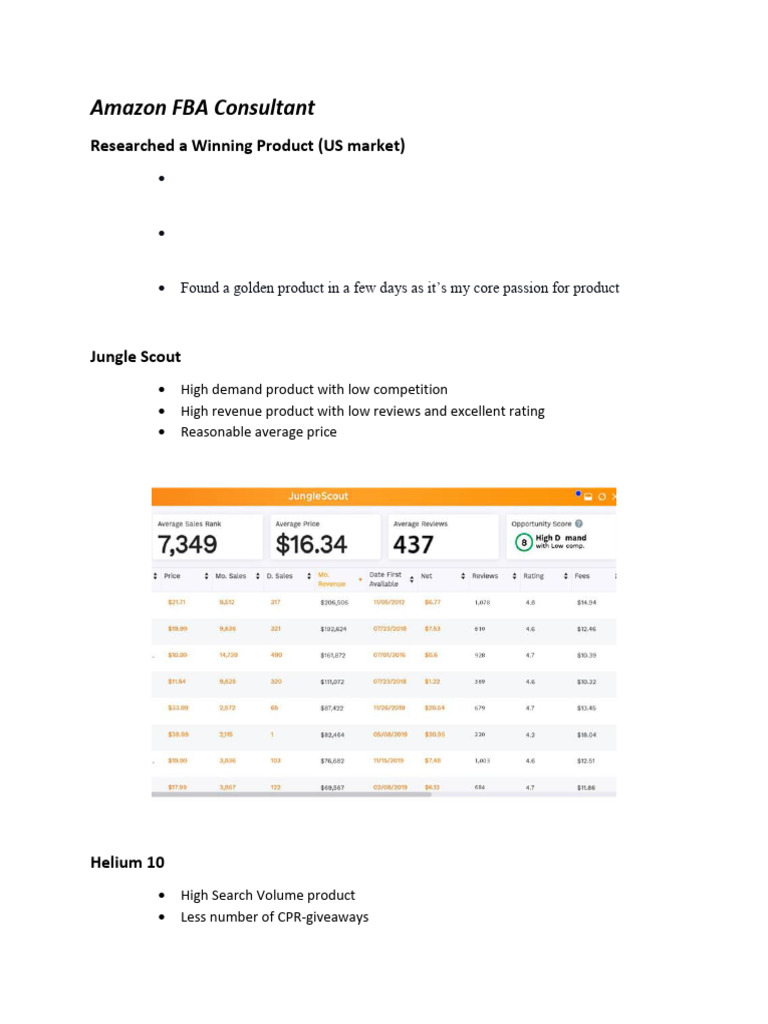 Product Research Template and Framework | PDF | Career & Growth