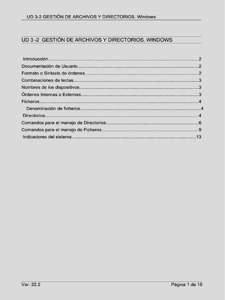 UD03 2-GESTIÓN DE ARCHIVOS (Windows) | PDF