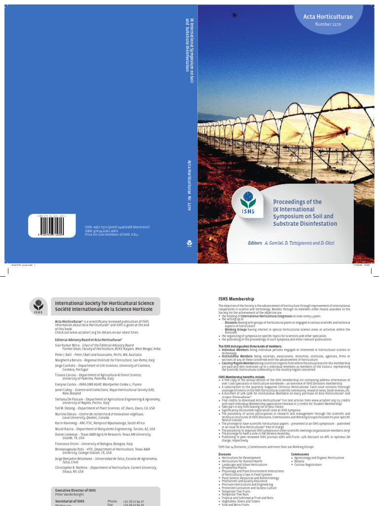 Acta1270 Cover | PDF | Horticulture | Agriculture