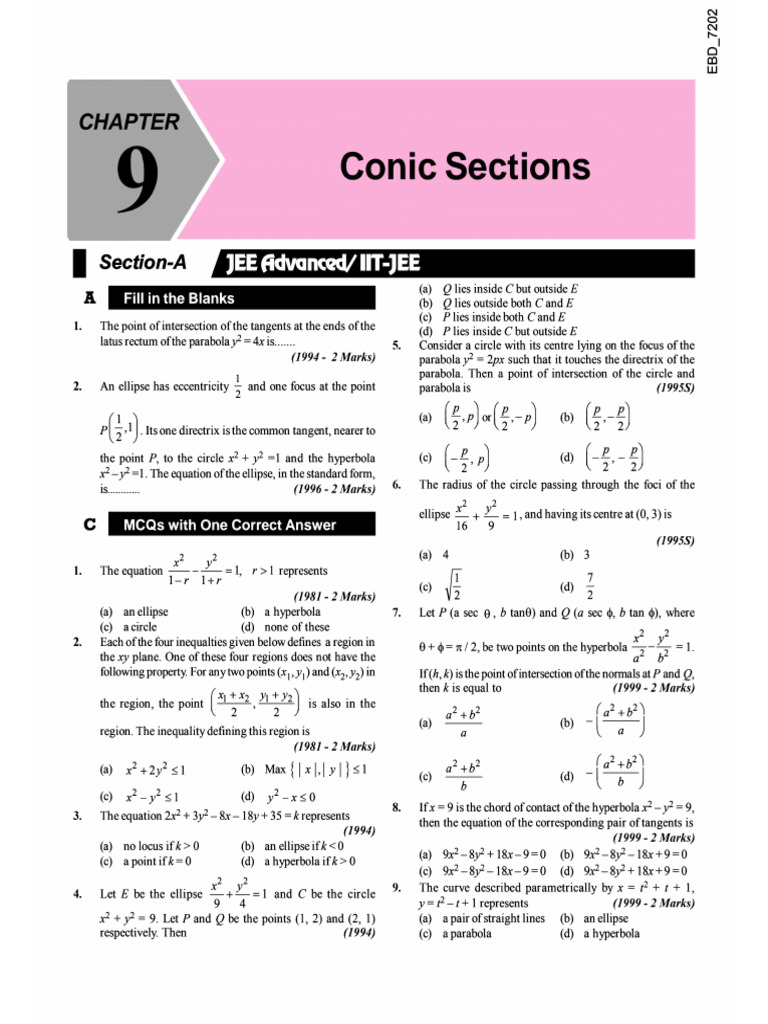 Conic Sections | PDF
