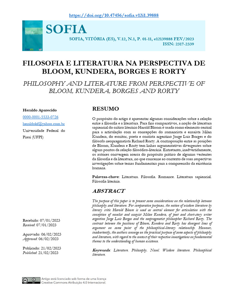 3FINAL Filosofia e Literatura | PDF