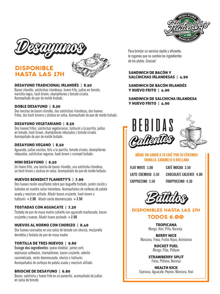Menu Esp BCN | PDF
