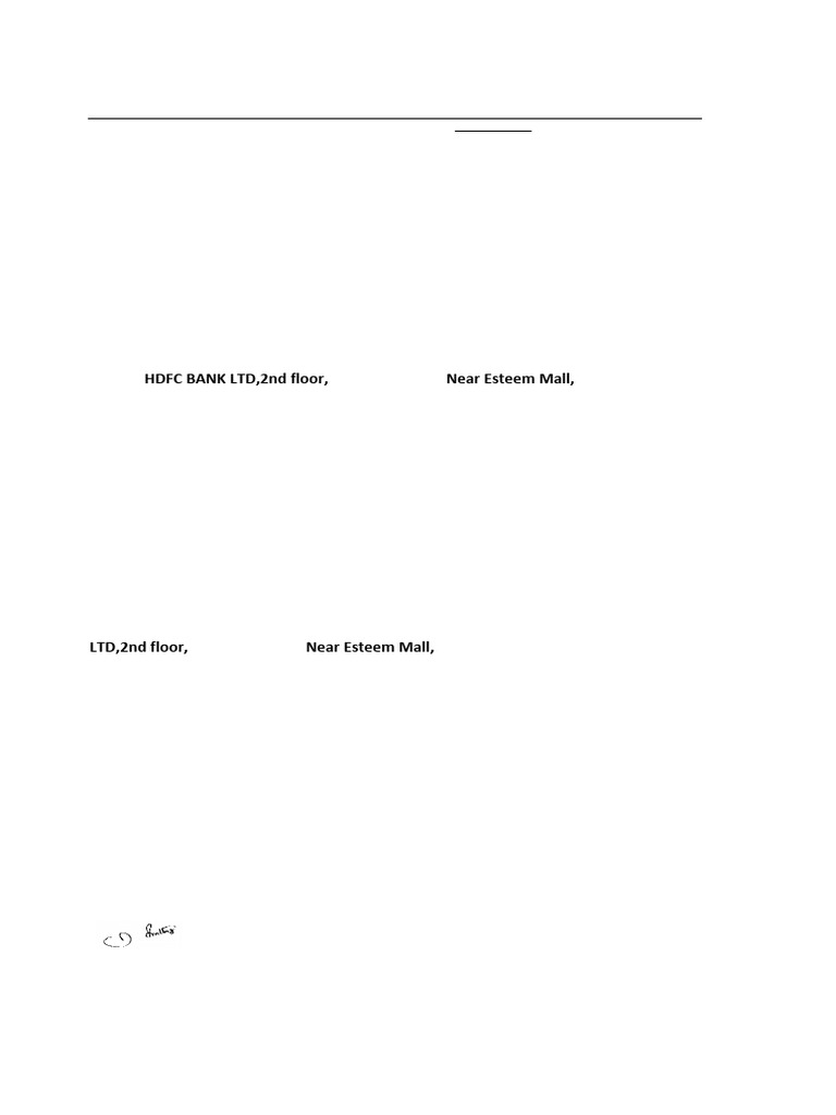 SS/HDFC/CON/WHATS/JULY-2024/6722-3098 Krishna C S Pawar: HDFC BANK LTD, 2nd Floor, Near Esteem ...