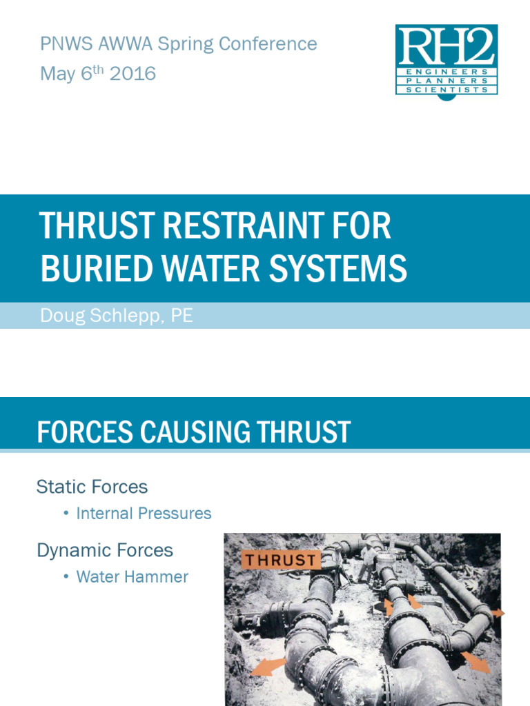 Schlepp Concrete Thrust Block | PDF
