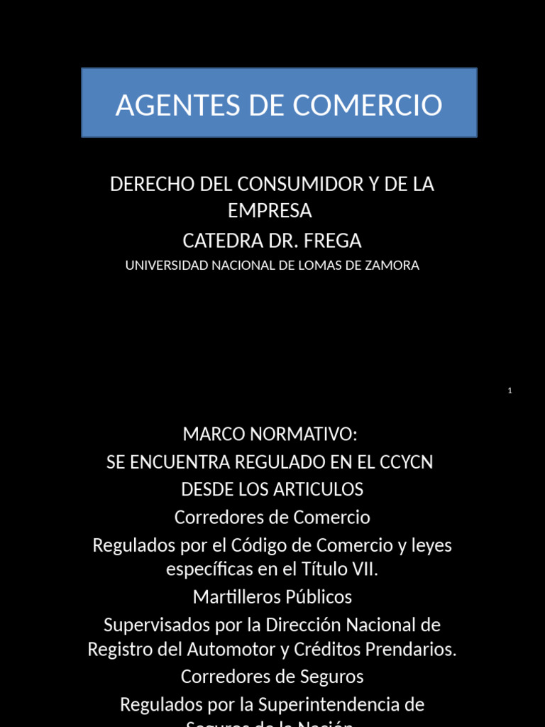 Agentes de Comercio | PDF