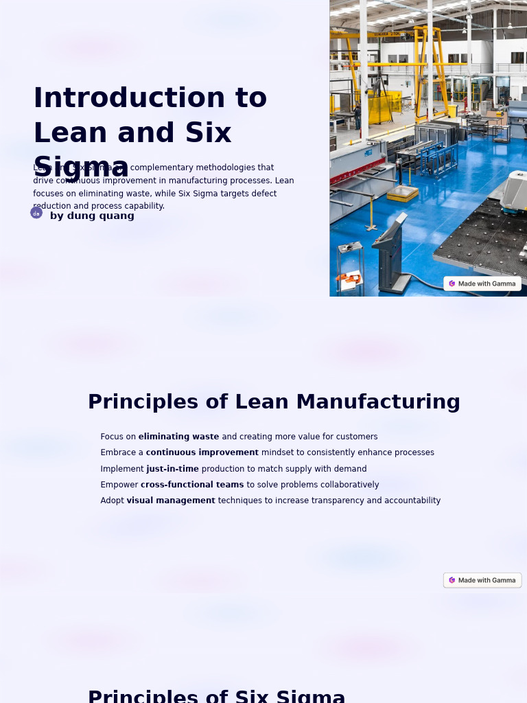 Introduction-to-Lean-and-Six-Sigma | PDF