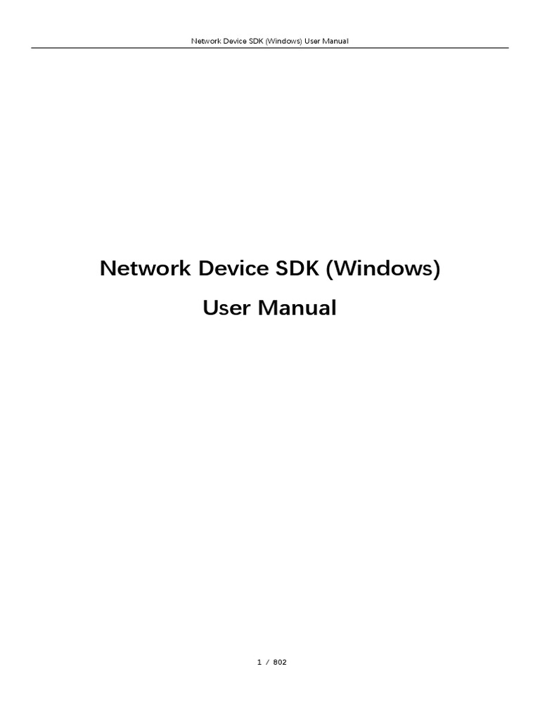 Netdevsdk User Manual Pdf