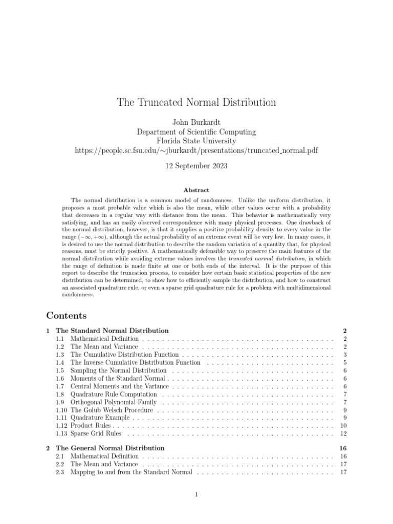 Truncated Normal | PDF