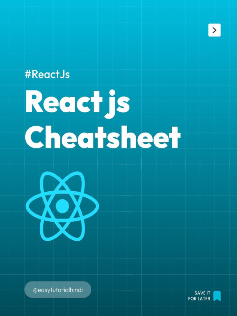 ReactJS Cheatsheet | PDF