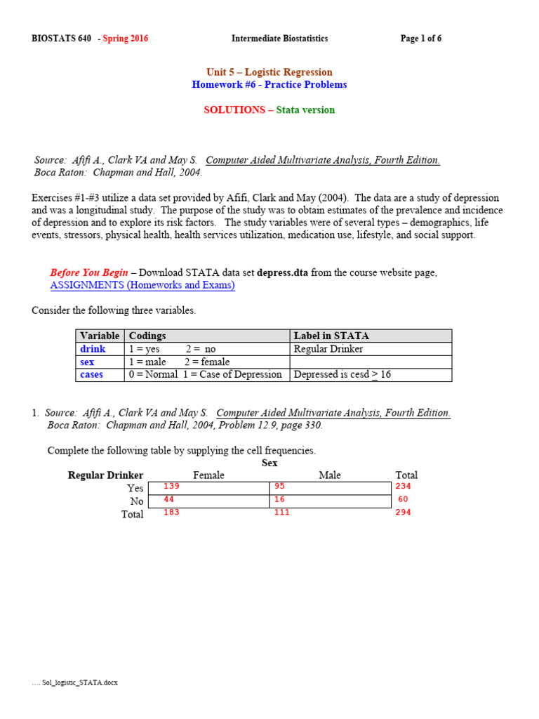 Sol Logistic STATA | PDF