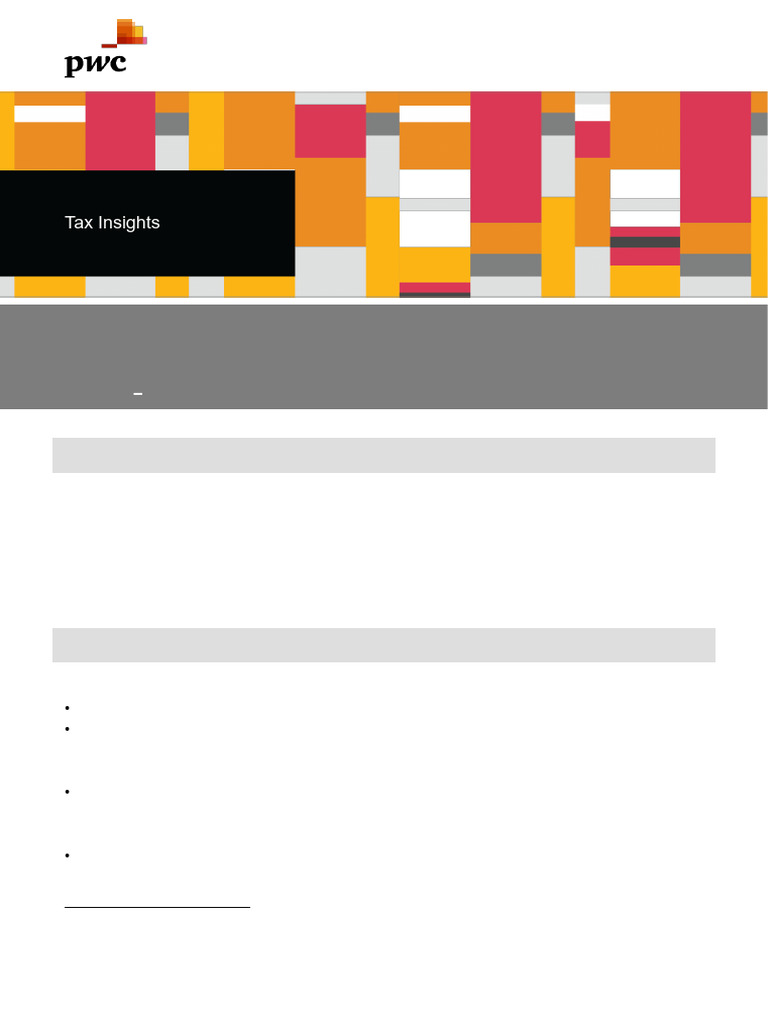 PWC India Tax Insights 3 September 2024 Taxpayer Cannot Raise Objections Against Time-Barred ...