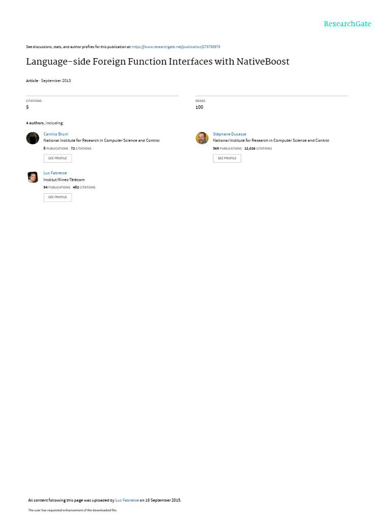 Language-Side Foreign Function Interfaces With Nat | PDF | Pointer (Computer Programming ...