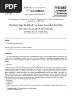 Springer Paper Template | PDF | Copy Editing | Printing