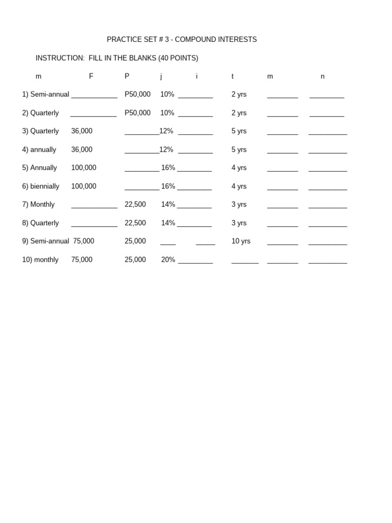 Practice Set # 3 | PDF