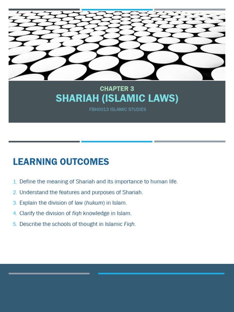 Chapter 3 - Islamic Laws | PDF