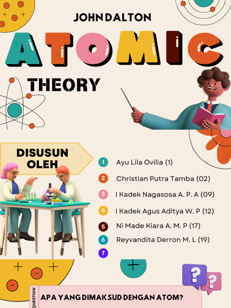 Atomic Theory Science Presentation Colorful 3d Style Pdf Pdf