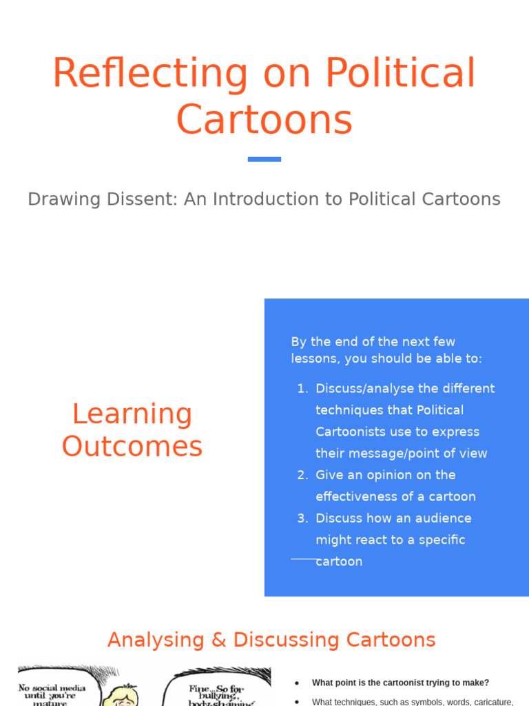 Analyzing Political Cartoons Techniques | PDF | Cartoon | Career & Growth