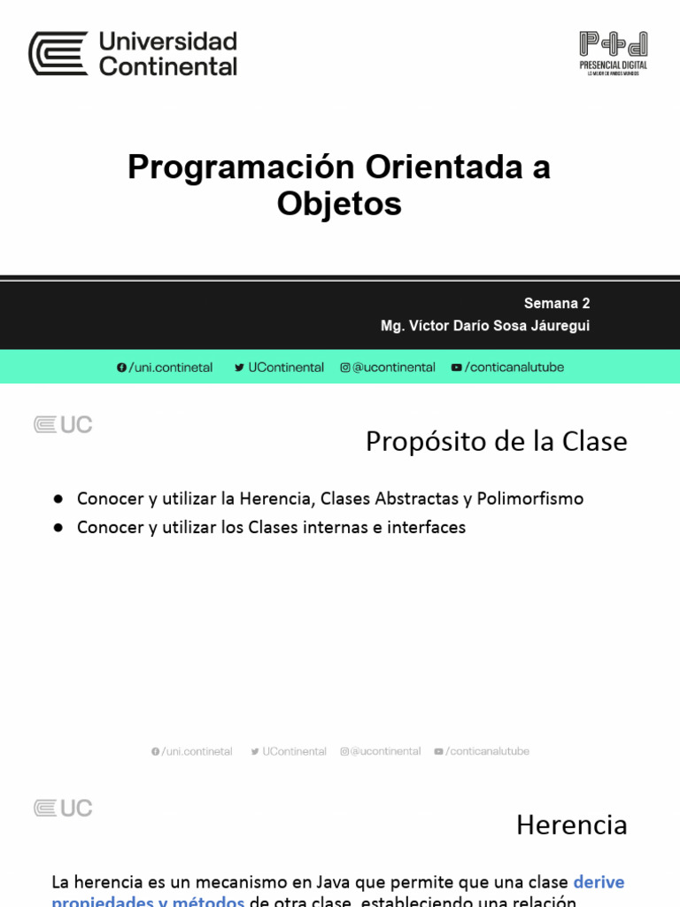 Conceptos Clave de POO en Java | PDF | Herencia (Programación Orientada a Objetos) | Ciencias de ...
