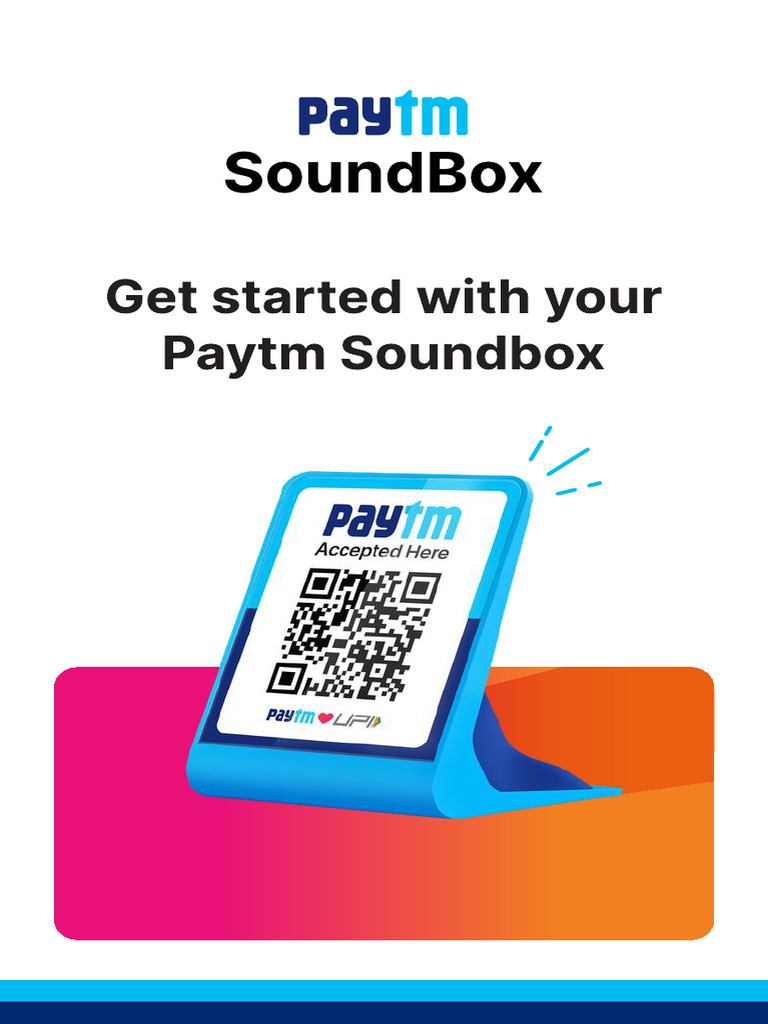 Paytm Soundbox User Manual | PDF
