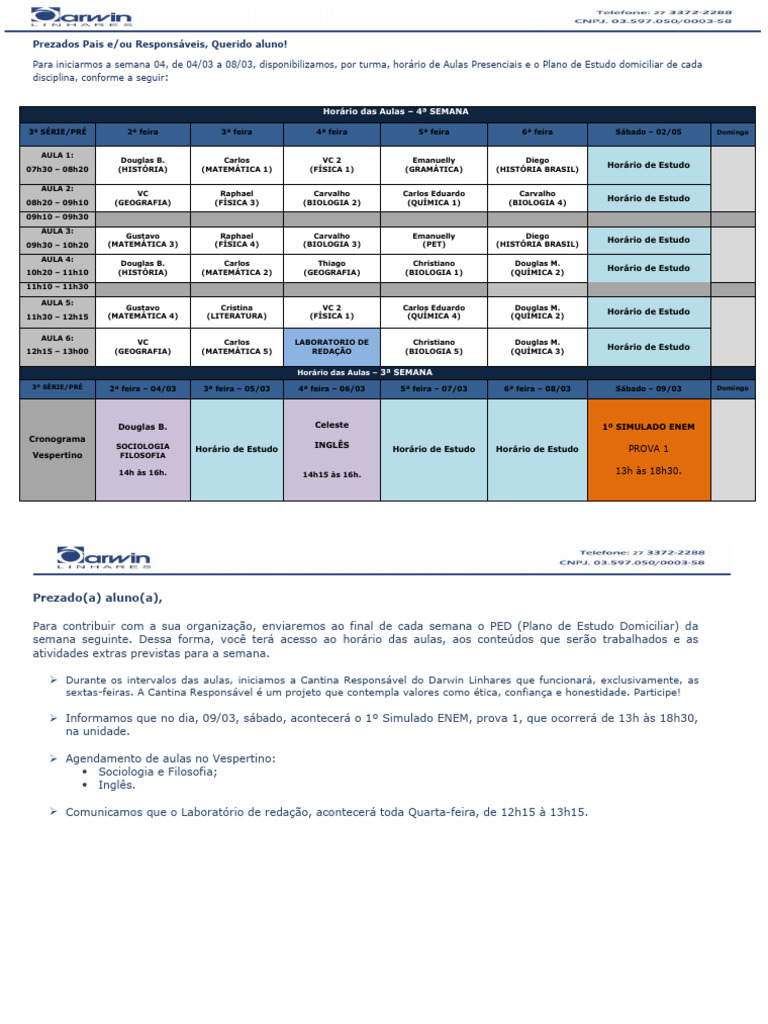 Ped 4 - 3°série - Pré | PDF