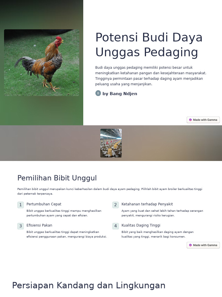 Potensi Budi Daya Unggas Pedaging | PDF