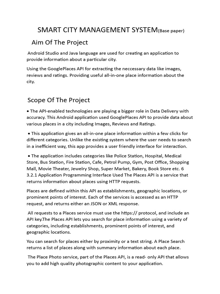 SMART CITY MANAGEMENT SYSTEM | PDF