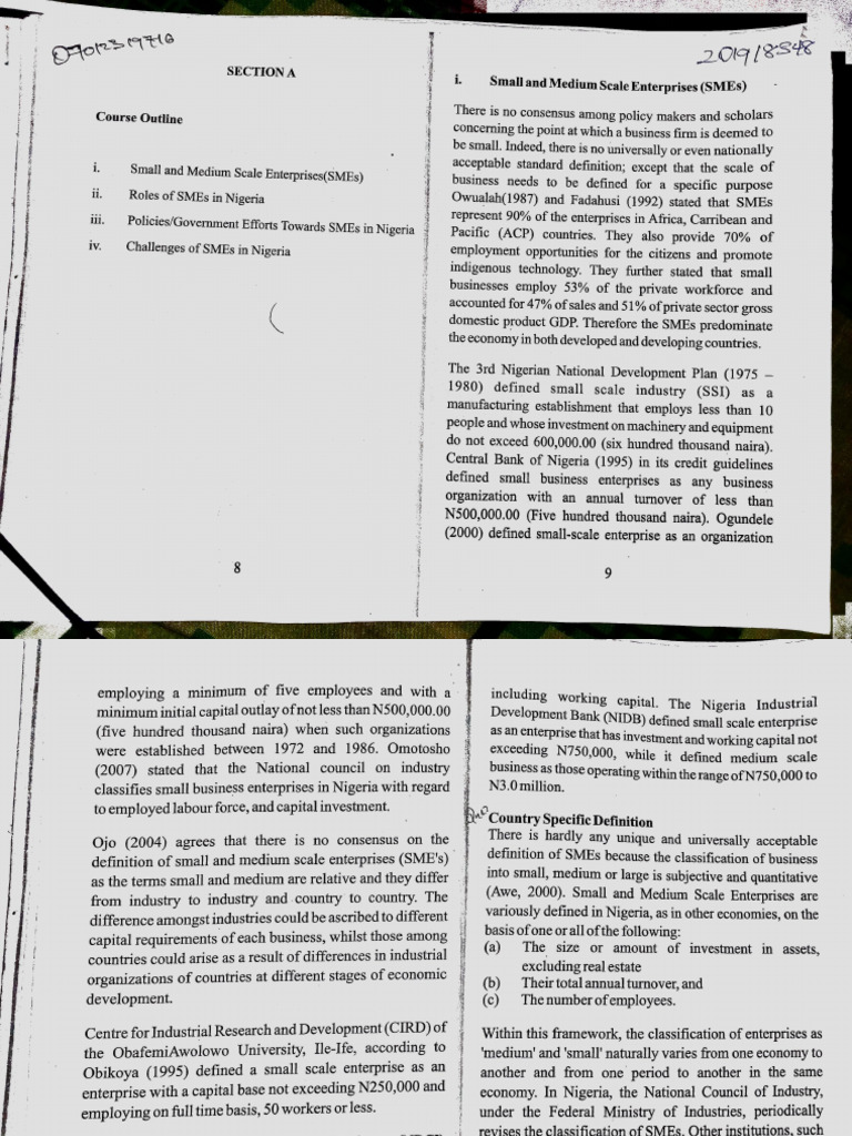 Bus 411 - Smes Note | PDF