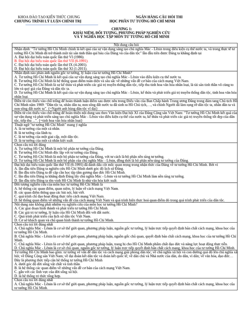 Chương 1 - CSSV | PDF