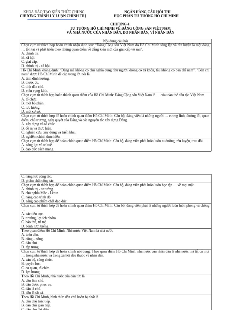 Chương 4 - CSSV | PDF