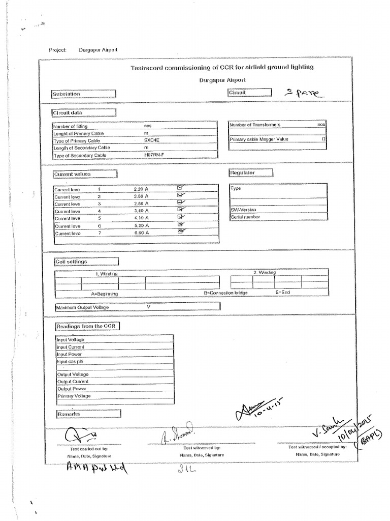 CCR Field Commissioning Reports | PDF