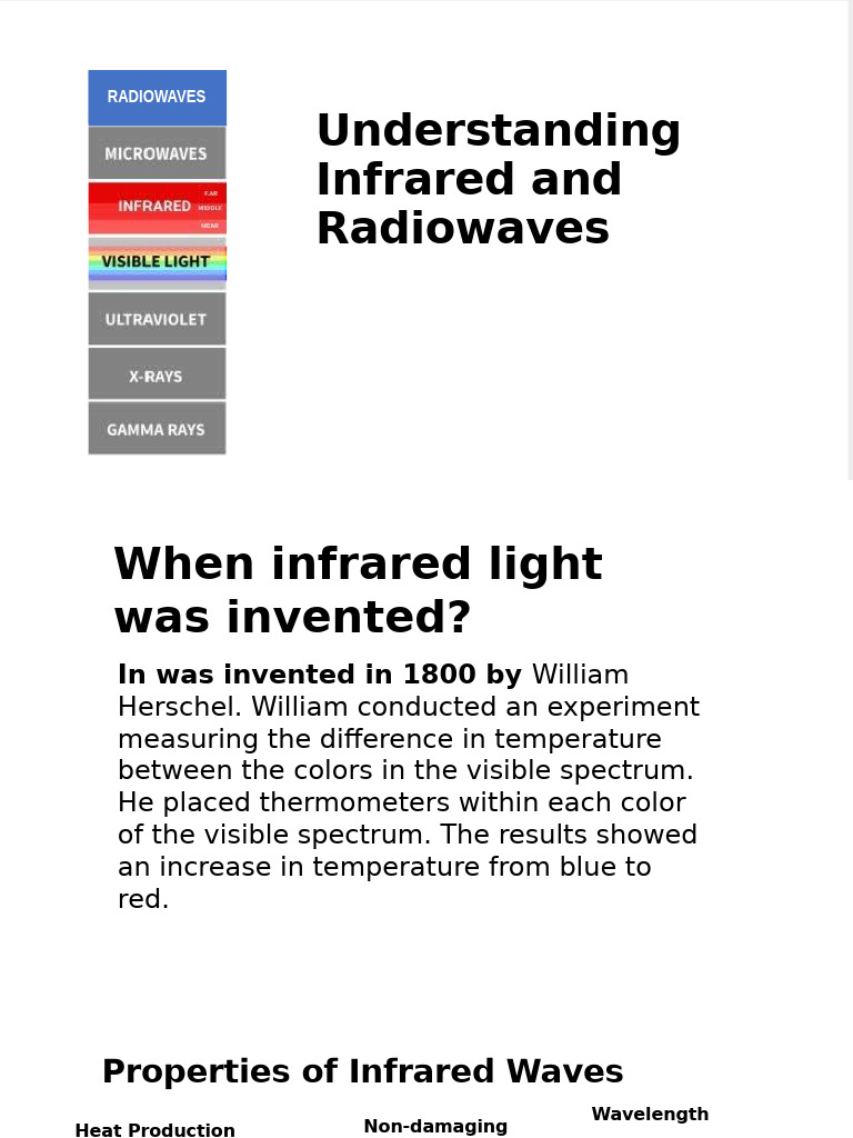 Understanding Infrared and Radiowaves | PDF