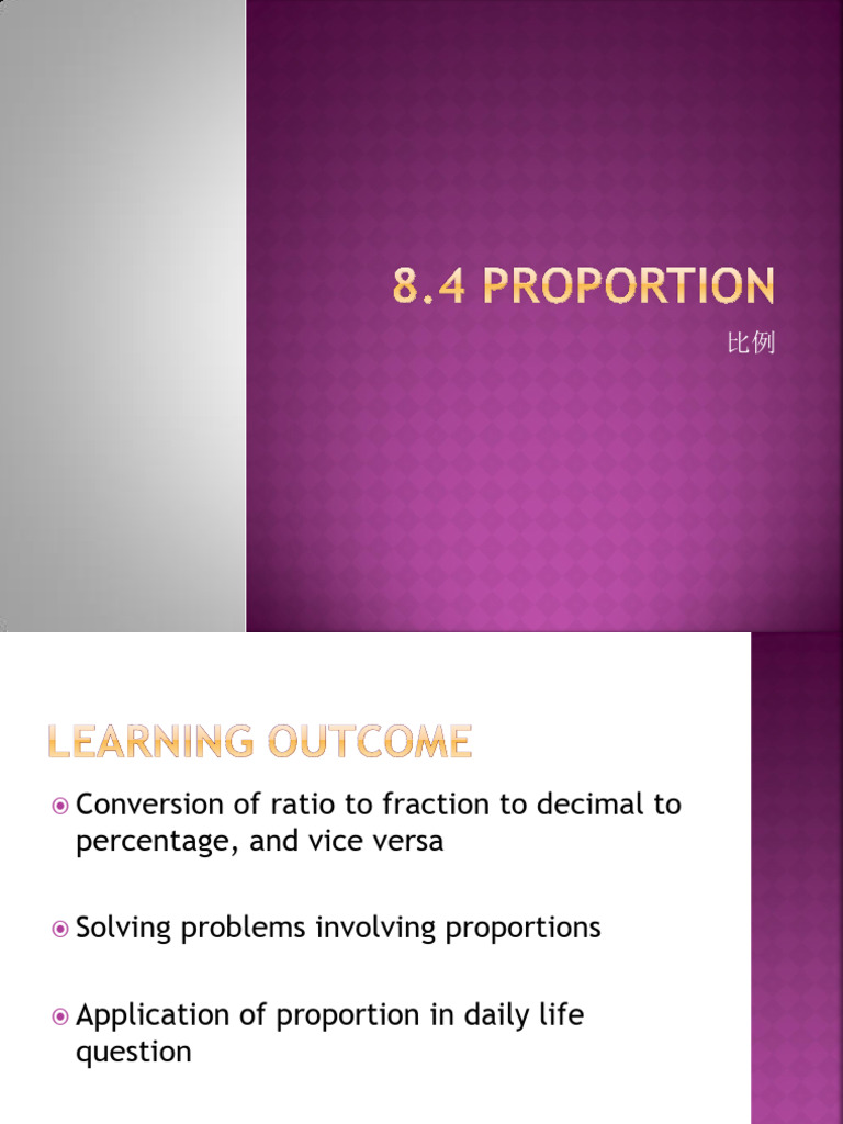 Math Proportion | PDF