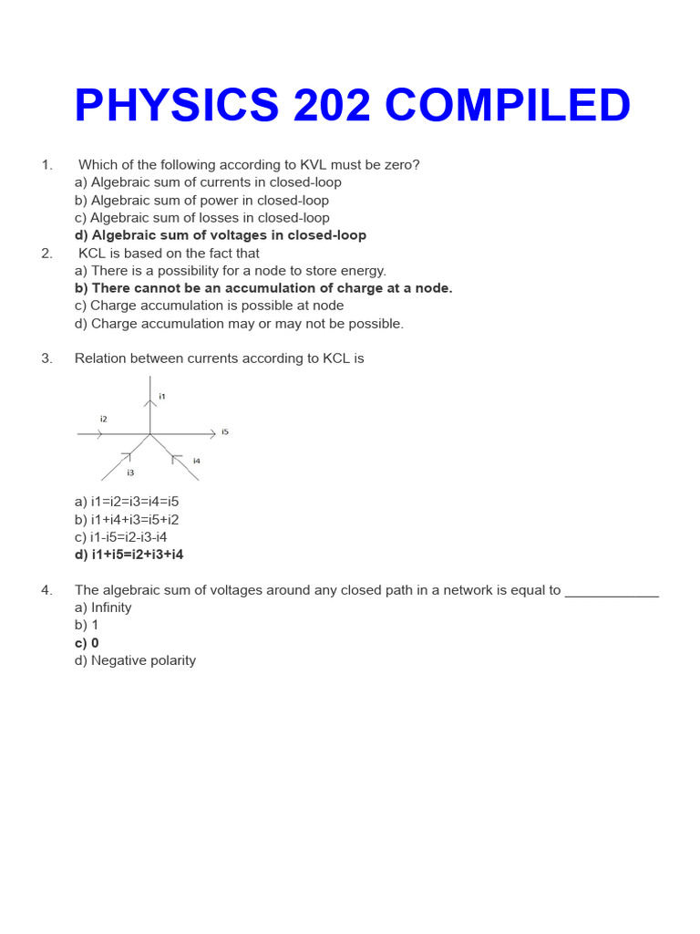 Updated Physics 202 Compiled | PDF
