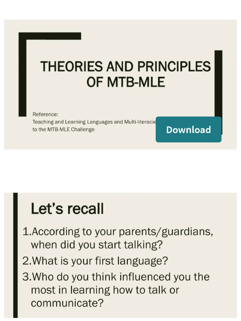 Lesson 2 MTB Mle | PDF