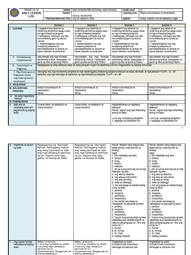 DLL Kompan W1 2 Q1 | PDF