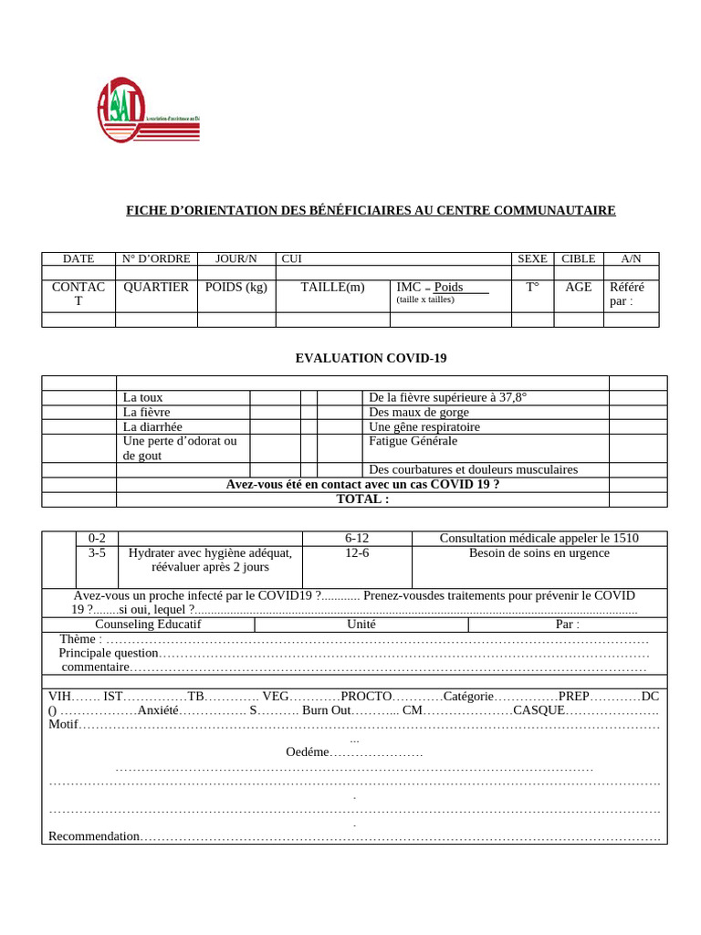 Fiche D'orientation | PDF