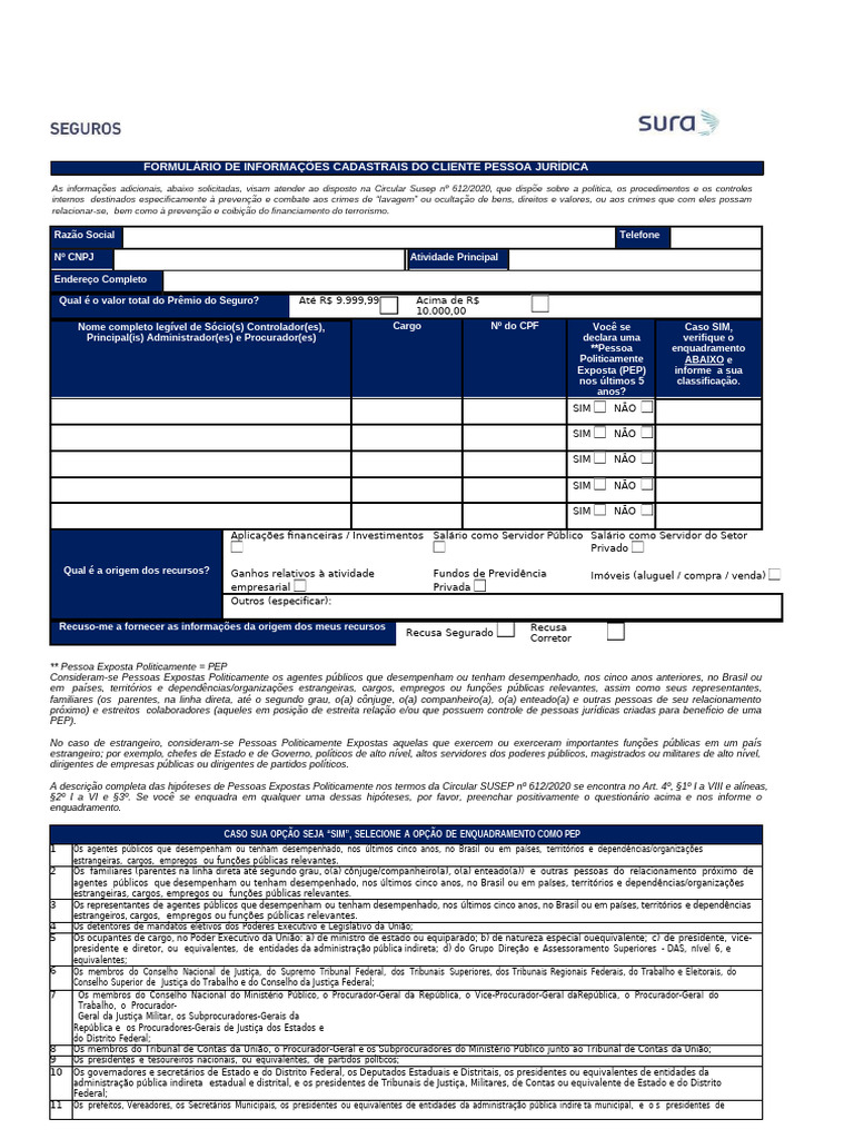 Formulário 612 PJ 2.v. 2021 | PDF
