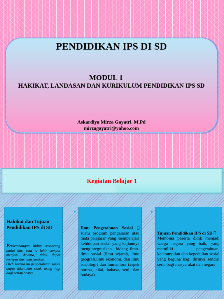 MODUL 1 - PENDIDIKAN IPS DI SD (MZ 2020) | PDF | Sains & Matematika